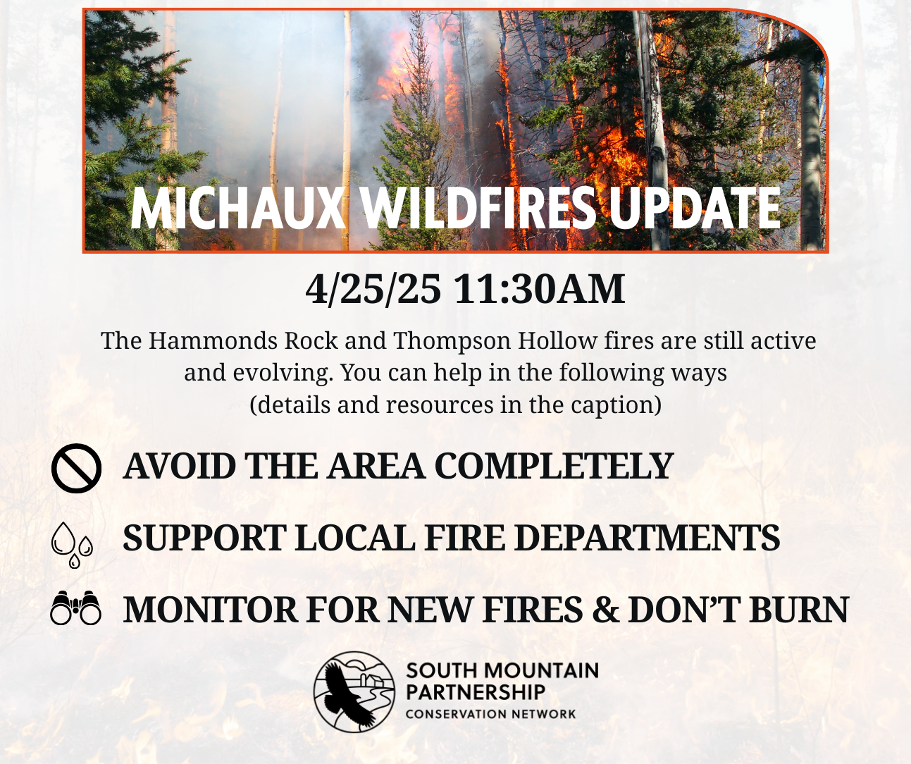 Michaux Wildfire Updates - South Mountain Partnership