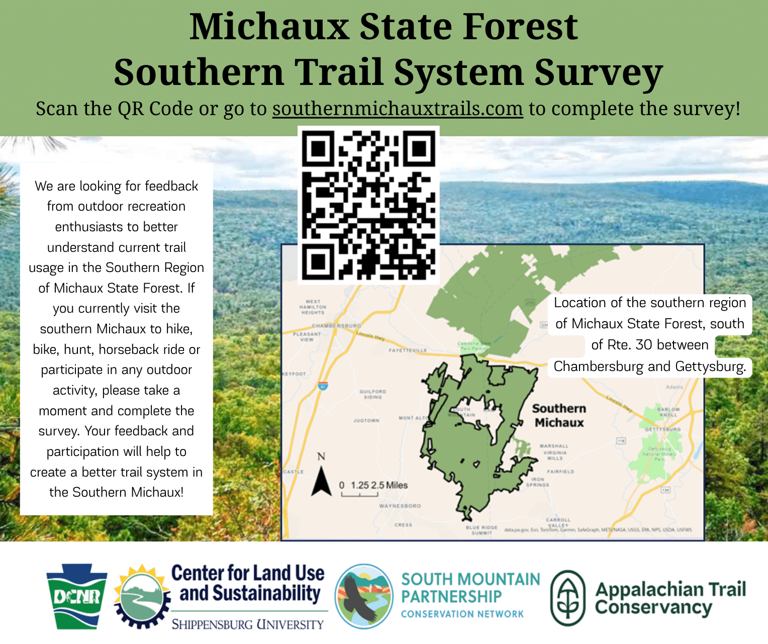 Southern Michaux Trail Survey Now Open! - South Mountain Partnership